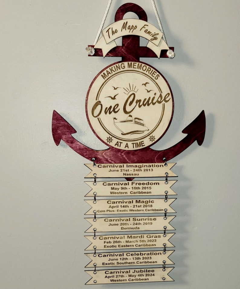 Cruise Ship Door Sign Cruise Tracker Cruise Ship History Tracker Cruise ...