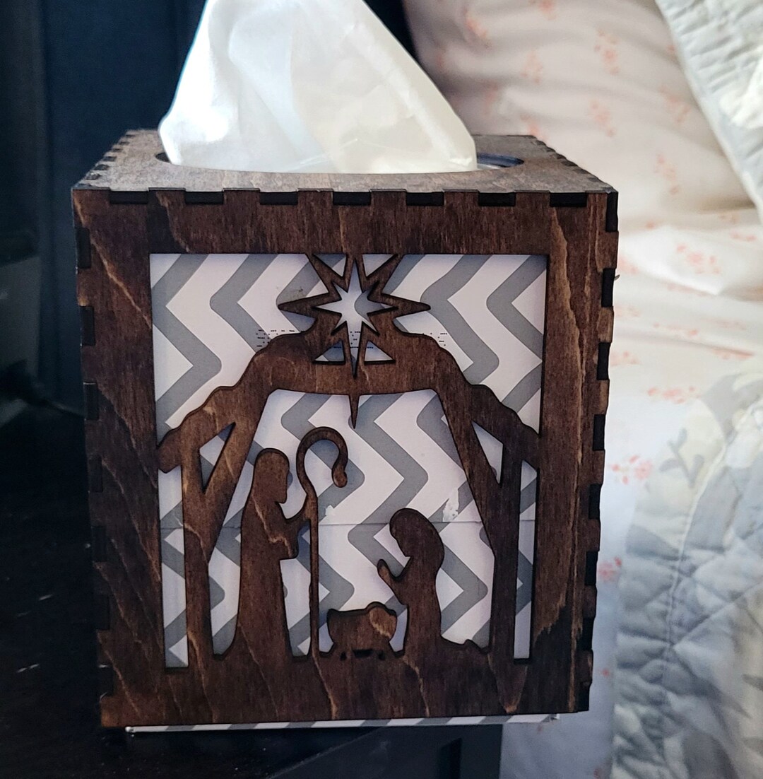 Cube Nativity Tissue Box Cover - Etsy