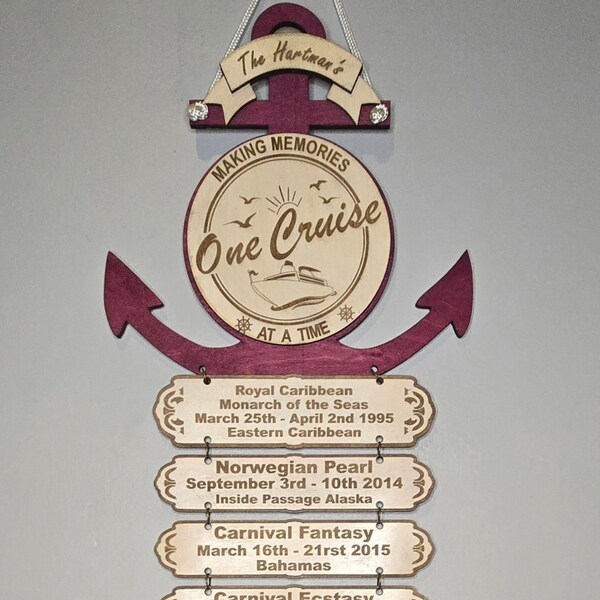 Hanging Cruise Door Sign - Etsy