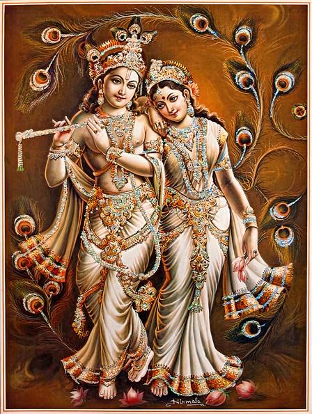 Sri Radha Krishna Wall Photo_high Resolution (digital Only) - Etsy