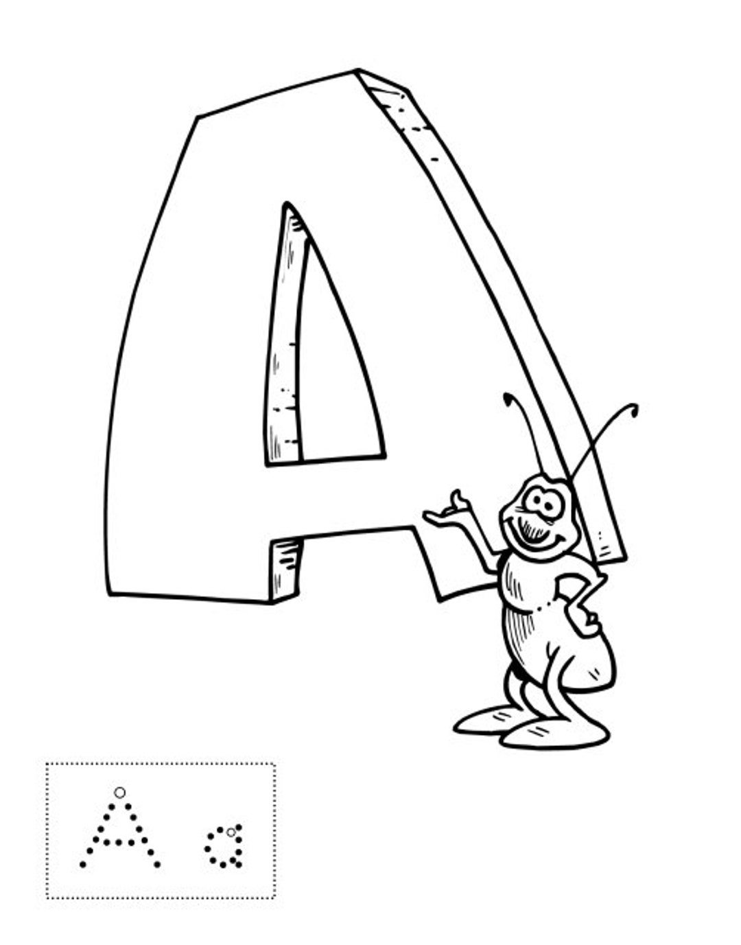 A-Z Alphabet Preschool Printable Color Sheets for Teachers (instant ...