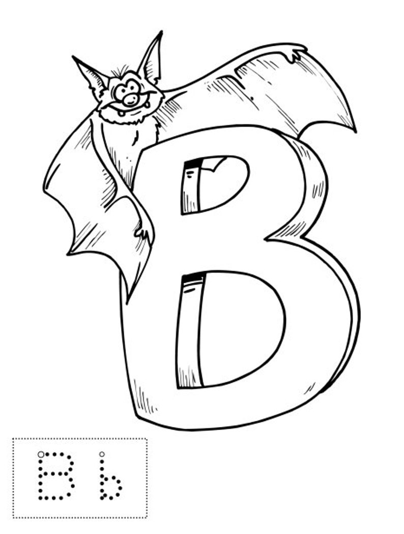 A-Z Alphabet Preschool Printable Color Sheets for Teachers (instant ...