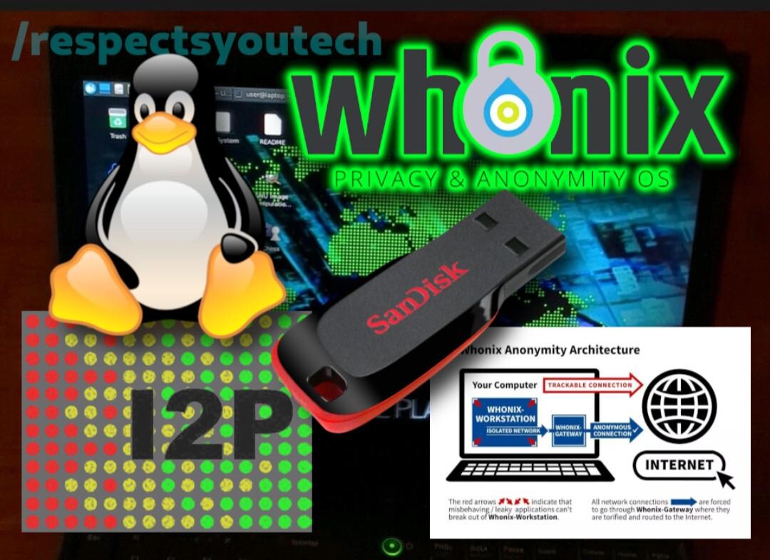Secure + Private Linux Whonix + I2P Browser 64GB USBSTICK [+encrypted Storage / Pre-installed ...