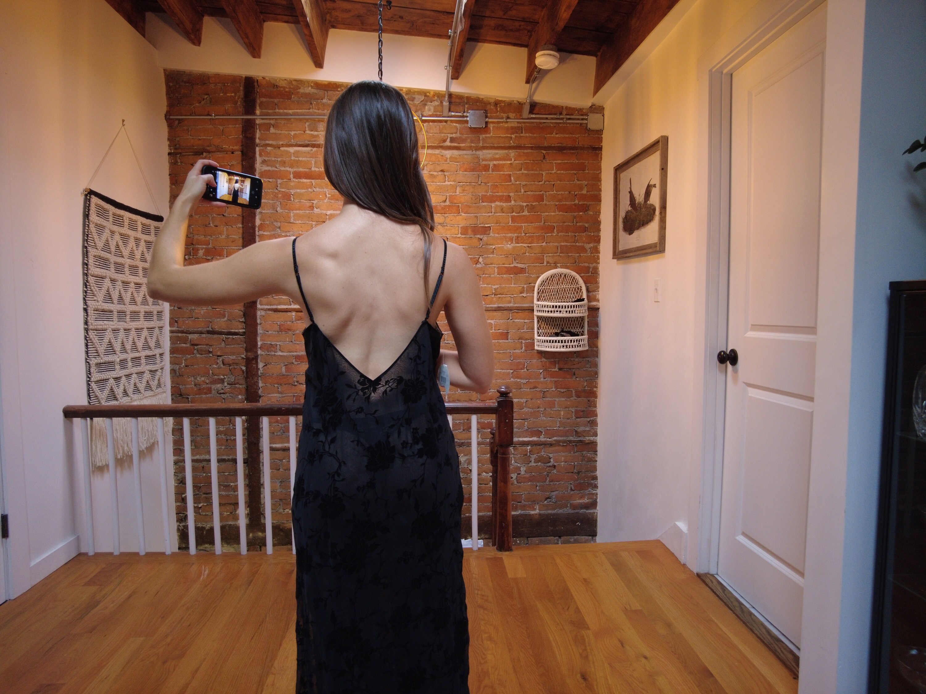 Black Valerie Stevens Intimates Sheer Slip, Large (90s Dead-stock, New ...