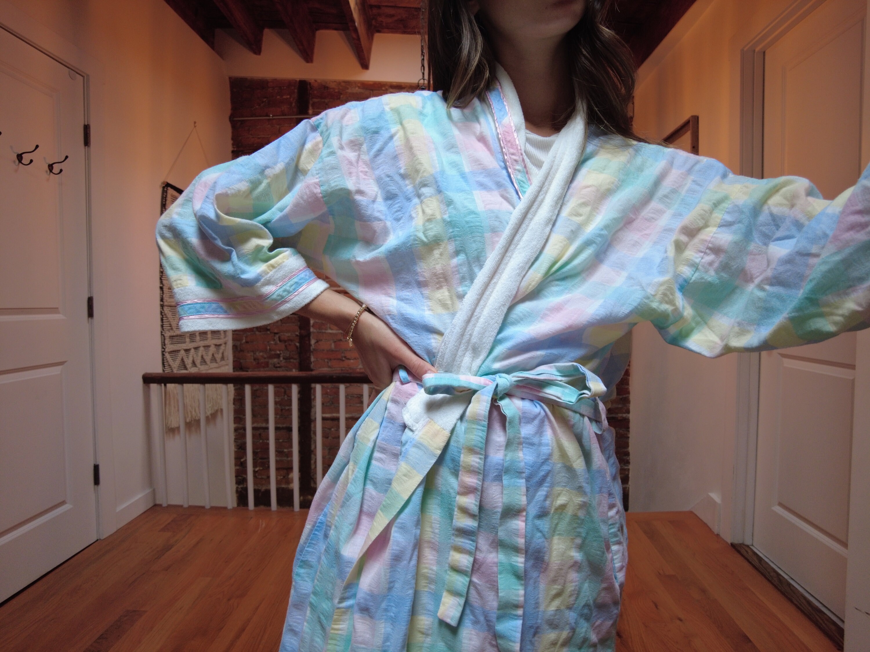90s Pastel Rainbow Robe/appelbrand - Etsy