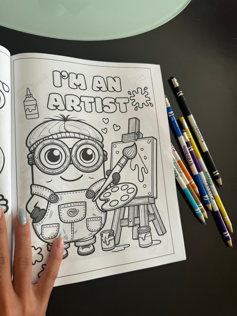 Kawaii Coloring Book: Minion Mania, Adorable, Cute and Easy Kawaii ...