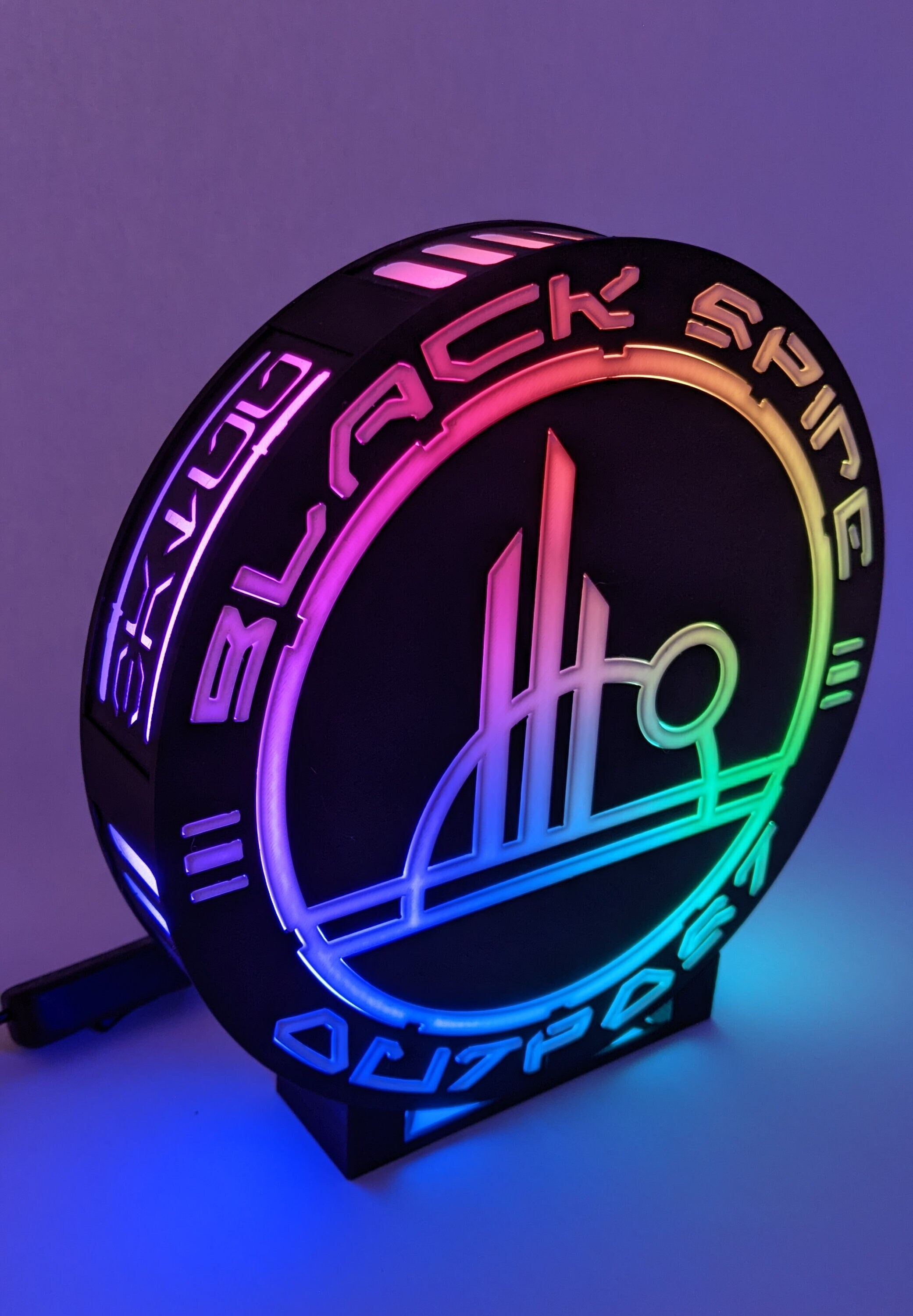 Black Spire Outpost Sign / Light Star Wars Galaxy's Edge - Etsy