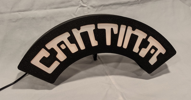 Oga's Cantina Sign / Light - Small - Star Wars Galaxy's Edge Inspired ...