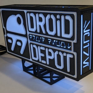 Droid Depot Sign / Light - Star Wars Galaxy's Edge Inspired - Etsy