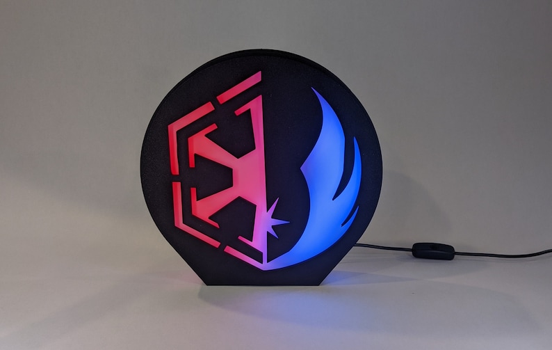 Sith V. Jedi Star Wars Inspired Sign / Light - Swappable Designs! - Etsy