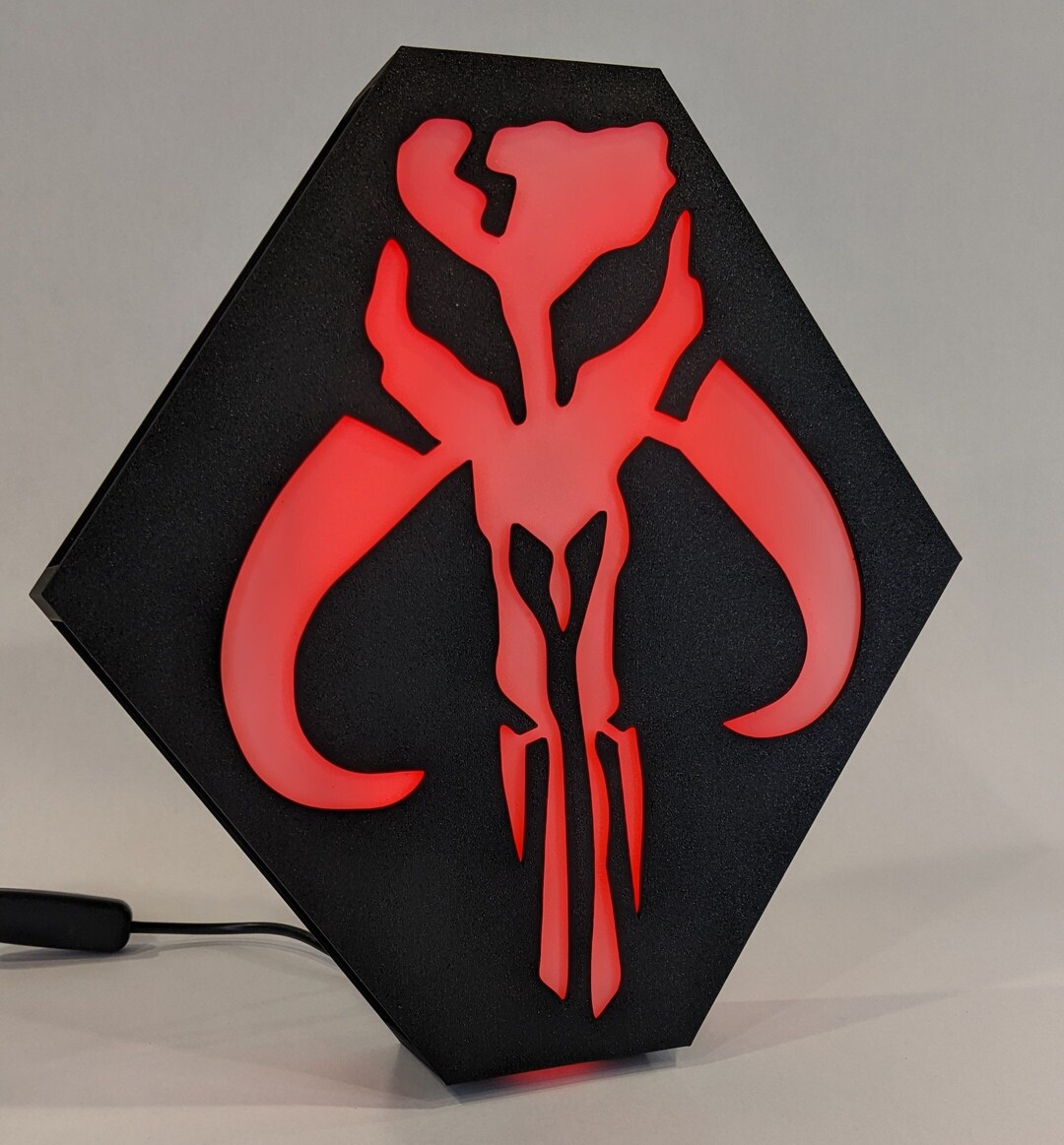 Mythosaur Sign / Light - Star Wars the Mandalorian Inspired - Etsy