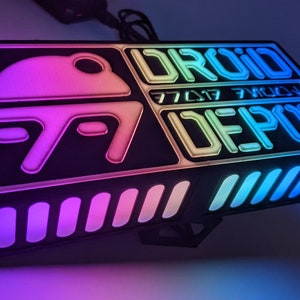 Droid Depot Sign / Light - Star Wars Galaxy's Edge Inspired - Etsy