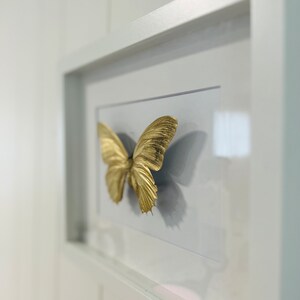 Butterfly Art - Framed Butterflies - Gold Painted Butterflies - Nature ...