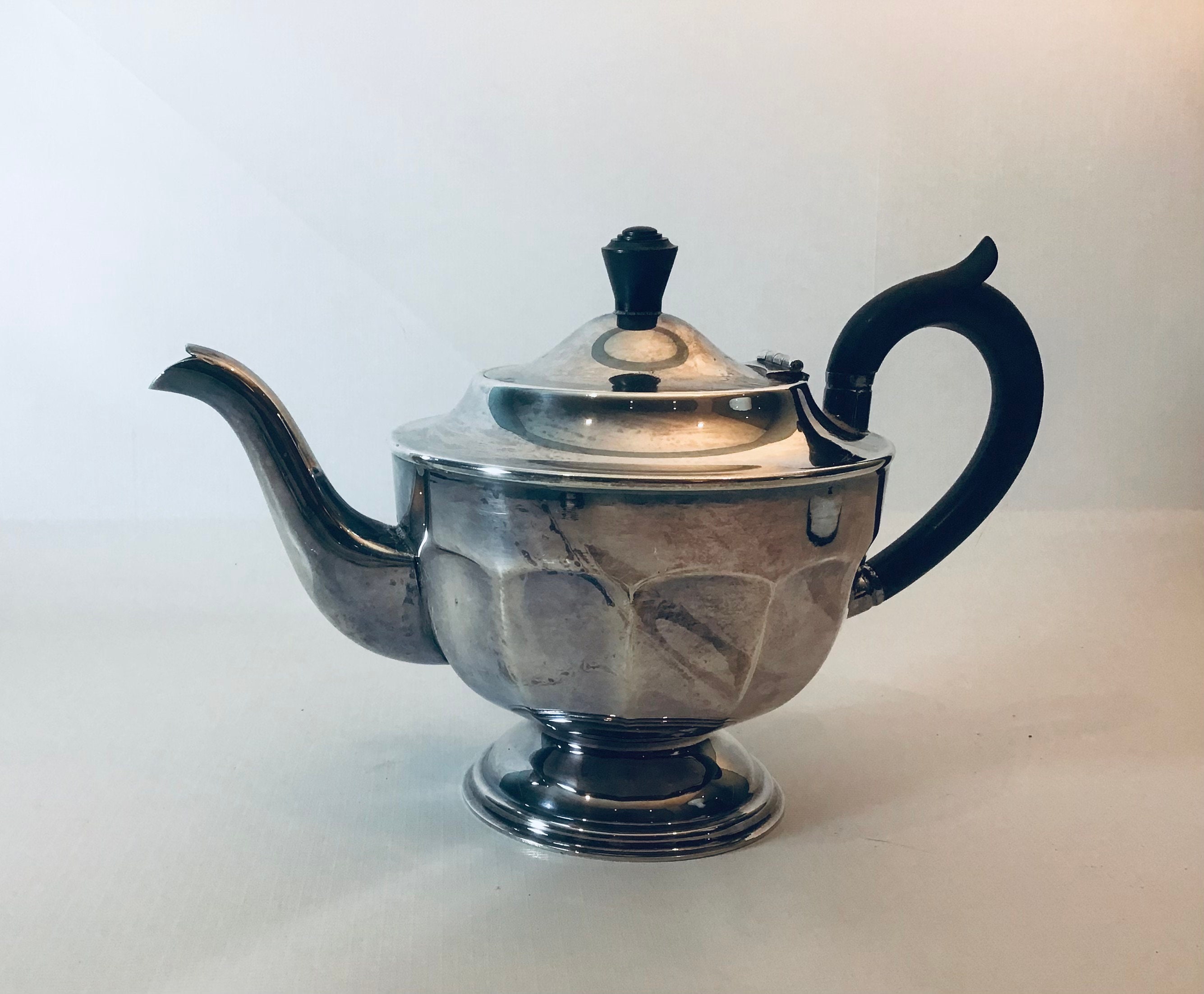 Art Deco 1920's Silver Plated Bakelite 3 Piece Tea Set - Etsy