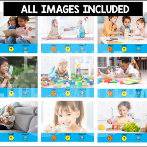 Speech Therapy Real Photos With WH Questions Visuals to Increase MLU ...