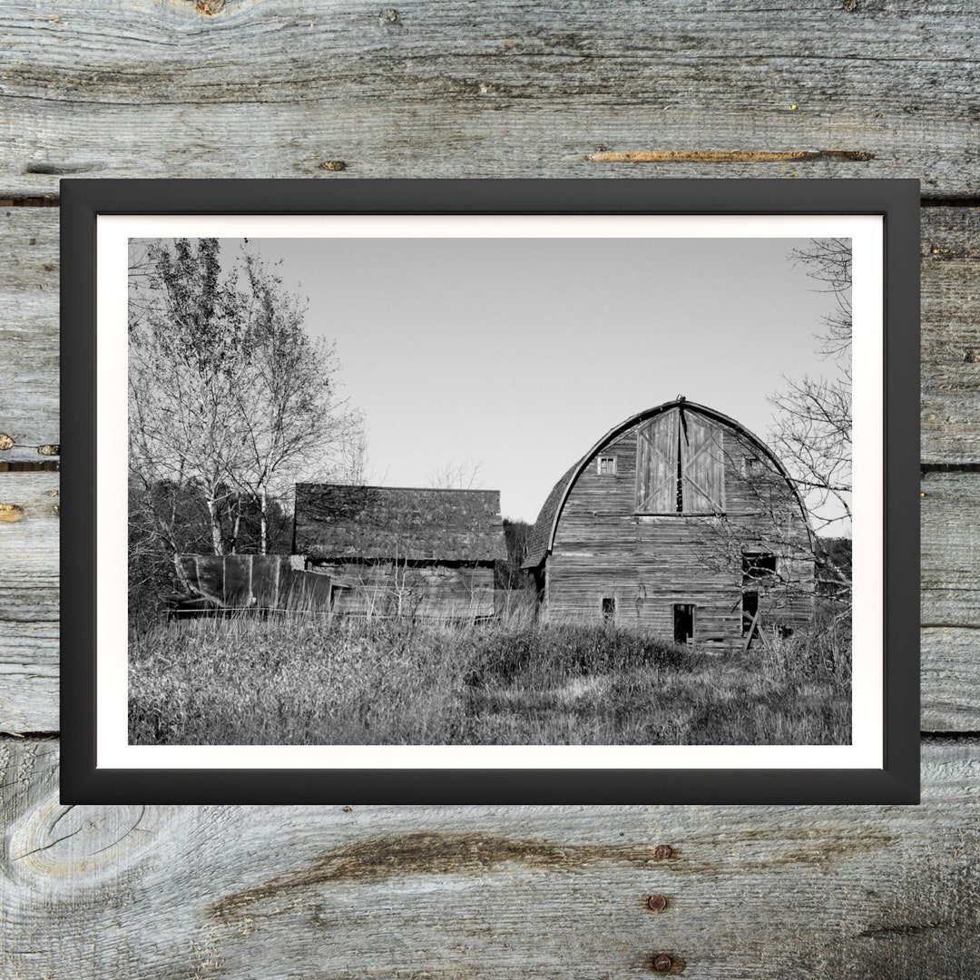 Printable Farmhouse Rustic Old Barn Wall Art, Printable Wall Art ...