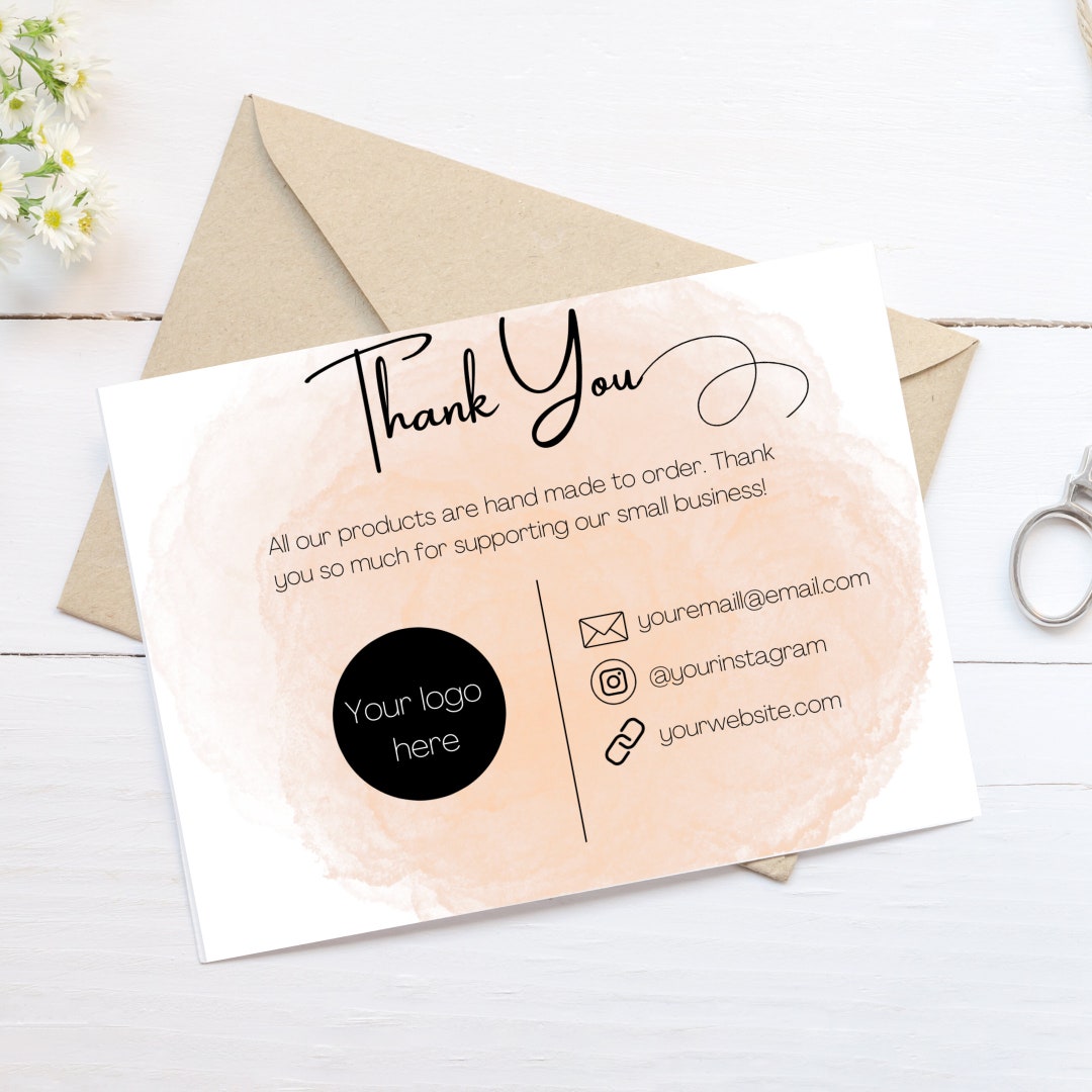 Business Thank You Cards - Etsy