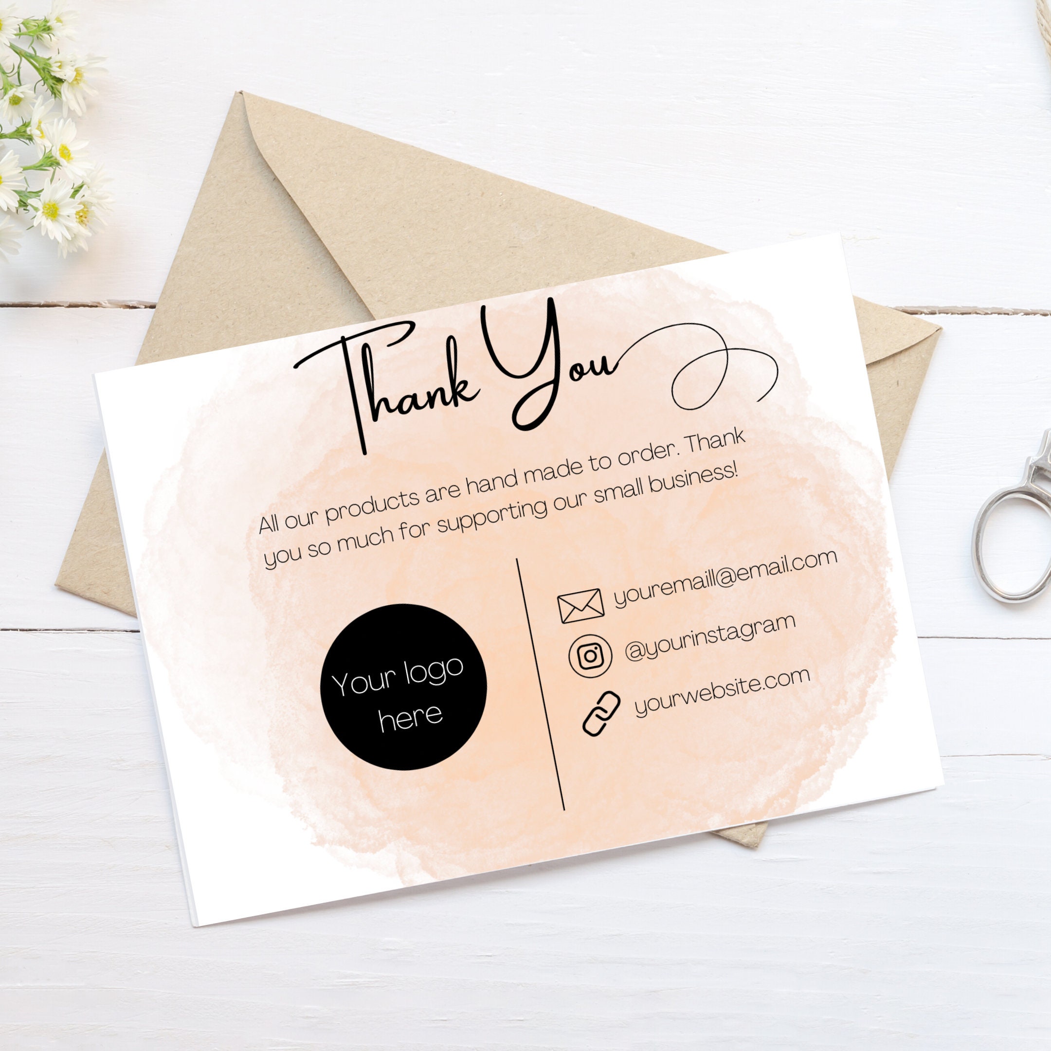 Business Thank You Cards - Etsy