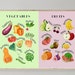 Set of 2 Educational Printable Posters Vegetables and Fruit - Etsy