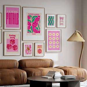 150 MEGA POSTER BUNDLE Blush Pink Wall Art Matisse Print Set Pink and ...