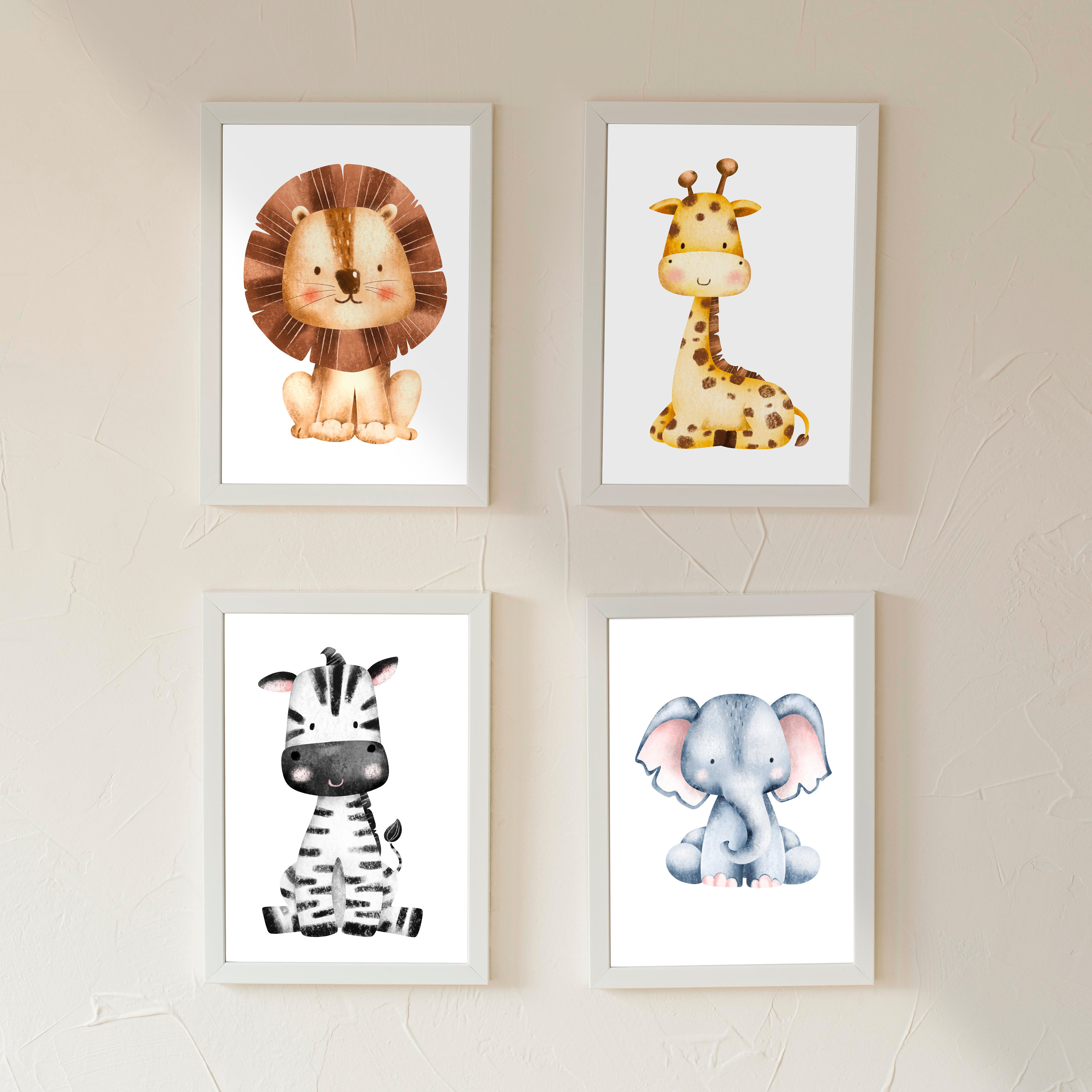 Set of 4 Printable Posters for Kids Room BABY Animals Posters - Etsy