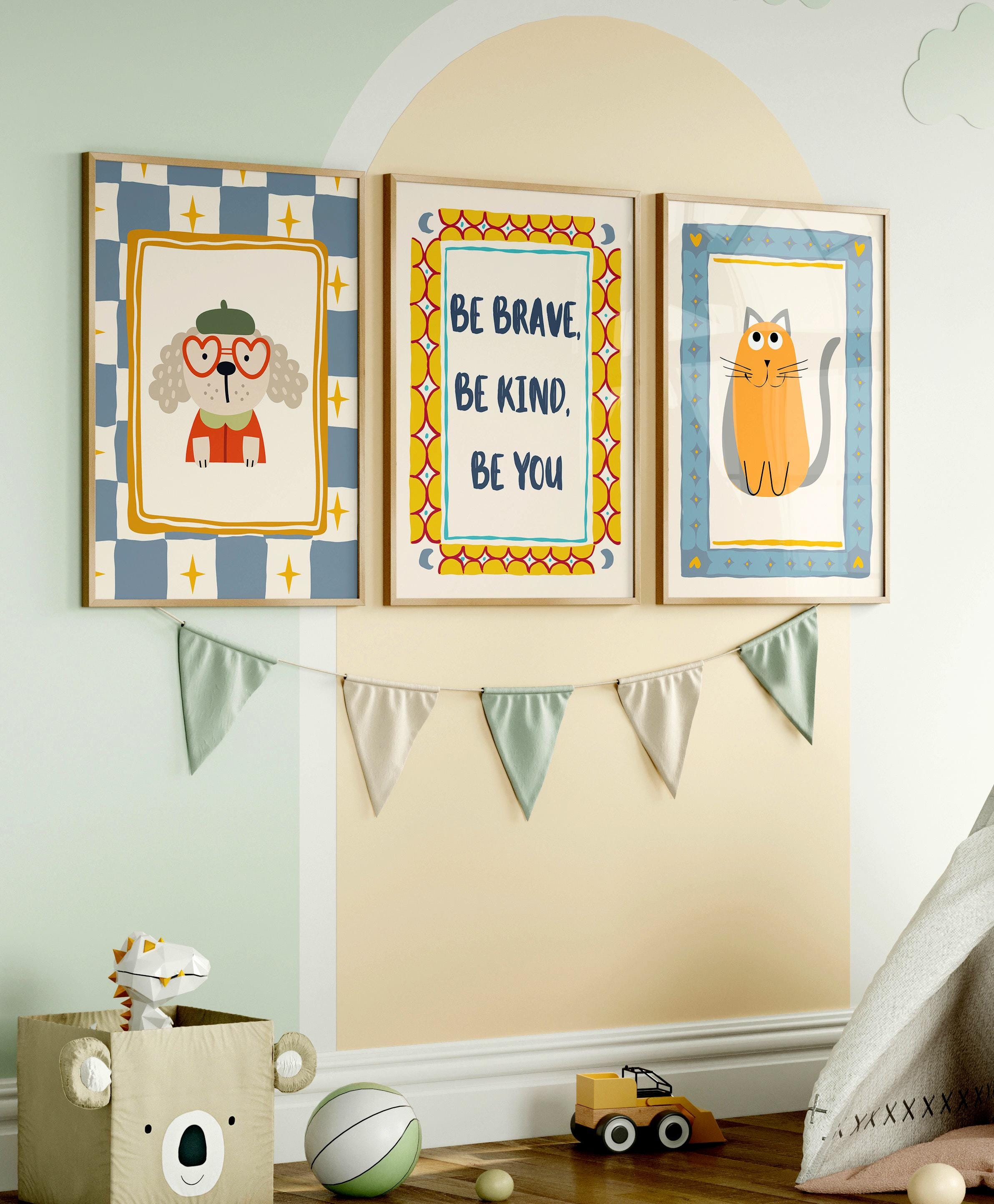 Kids Wall Art Mega Bundle 40 Printable Unisex Posters Nursery Decor Set ...
