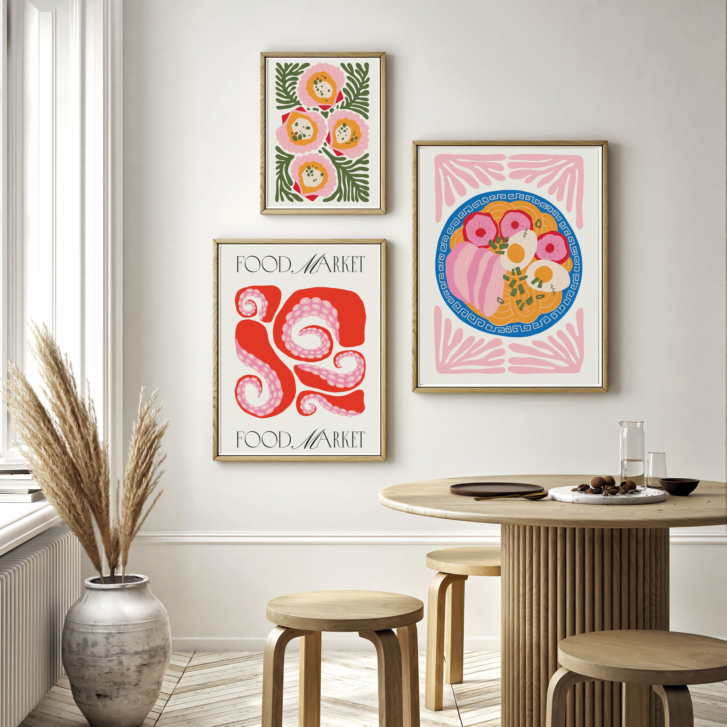 Coquette Room Decor Kitchen Wall Art Kitchen Decor Kitchen Prints Set ...
