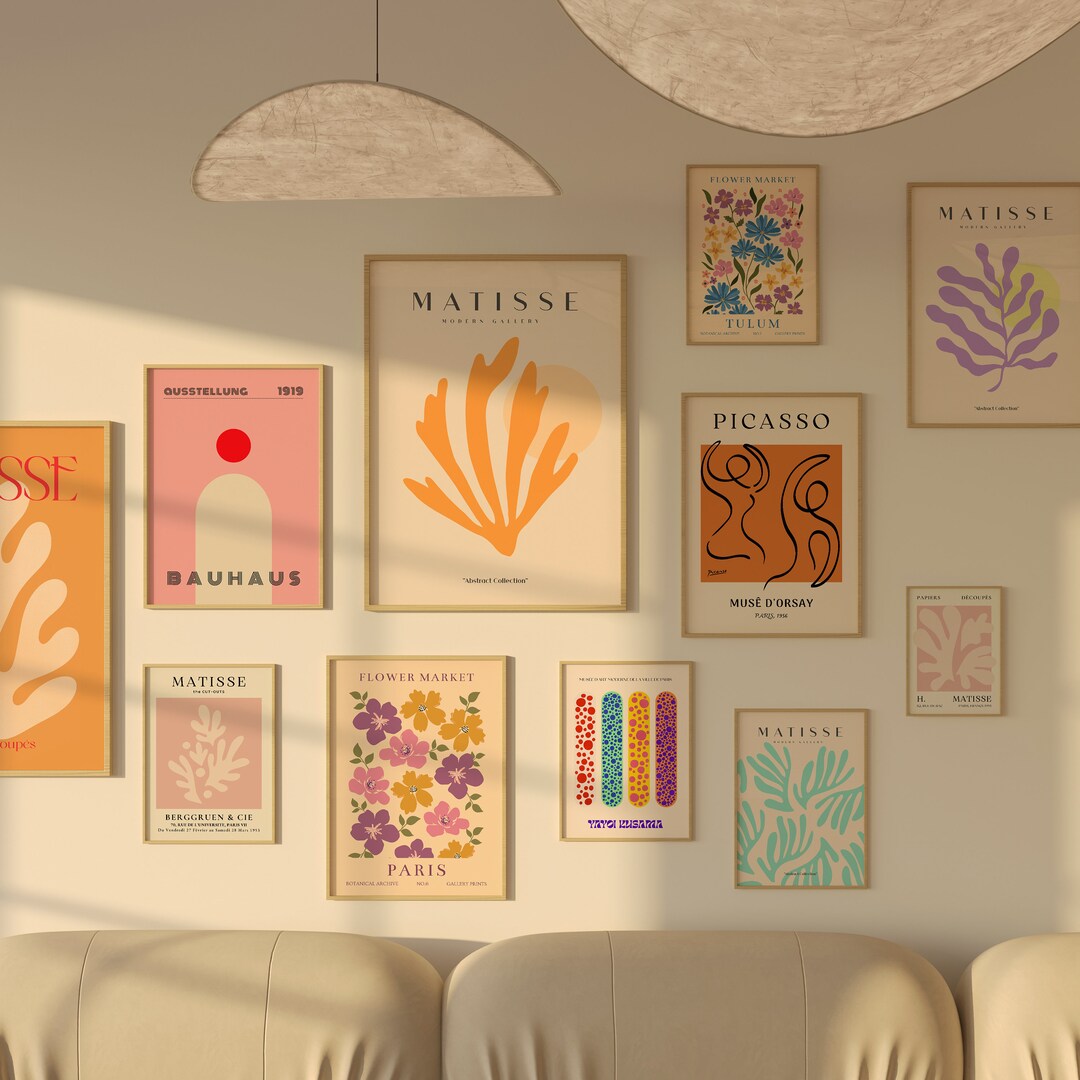Set of 11 Gallery Wall Set Gallery Wall Bundle Exhibition Poster Set ...