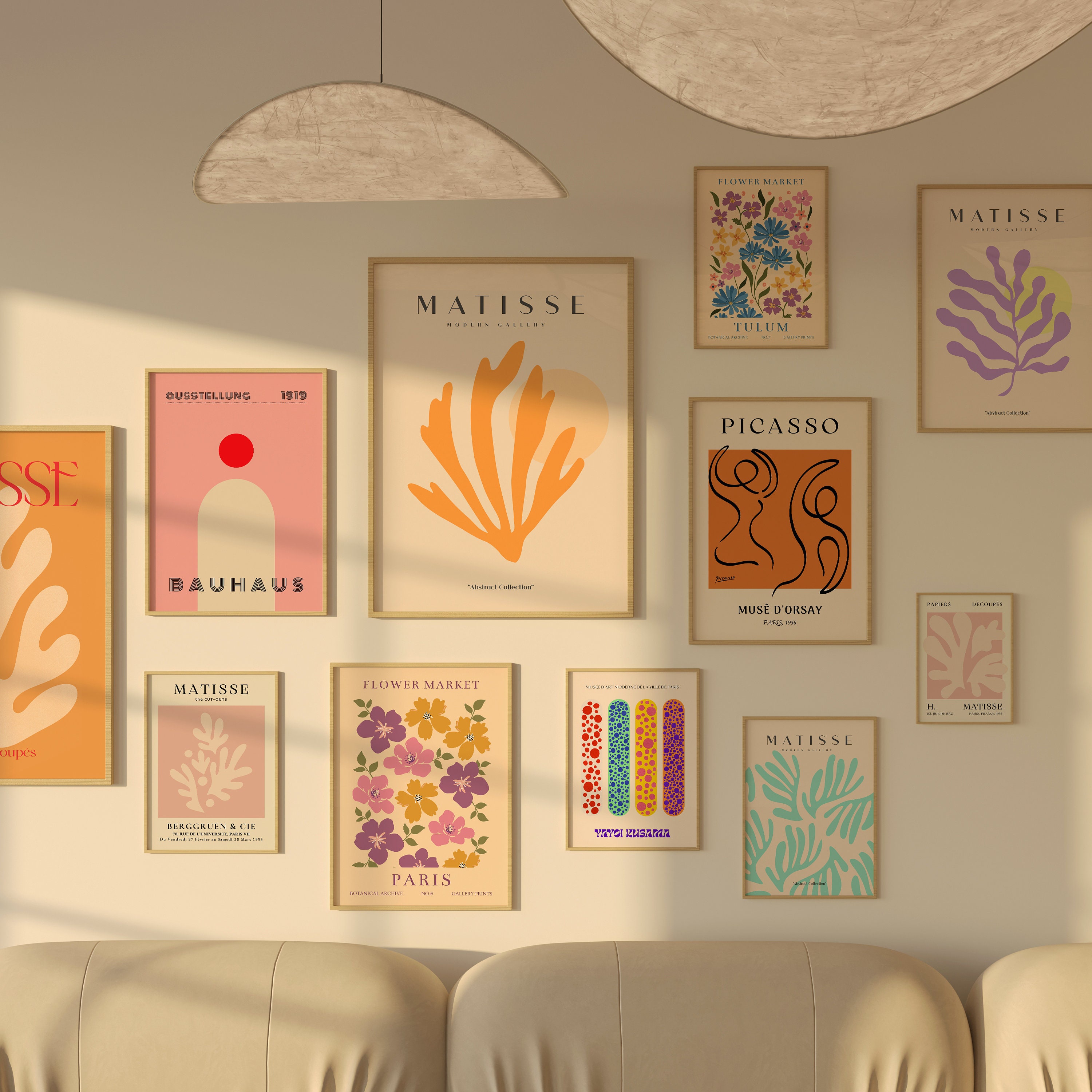 Set of 11 Gallery Wall Set Gallery Wall Bundle Exhibition Poster Set ...
