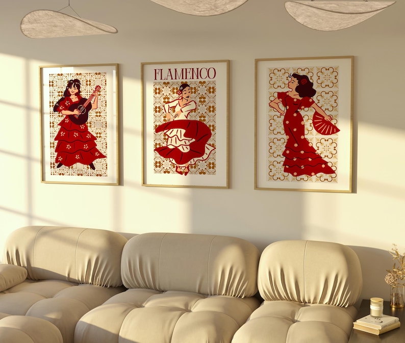 Spanish Tile Prints for Wall Spain Print Cute Apartment Decor Wall ...