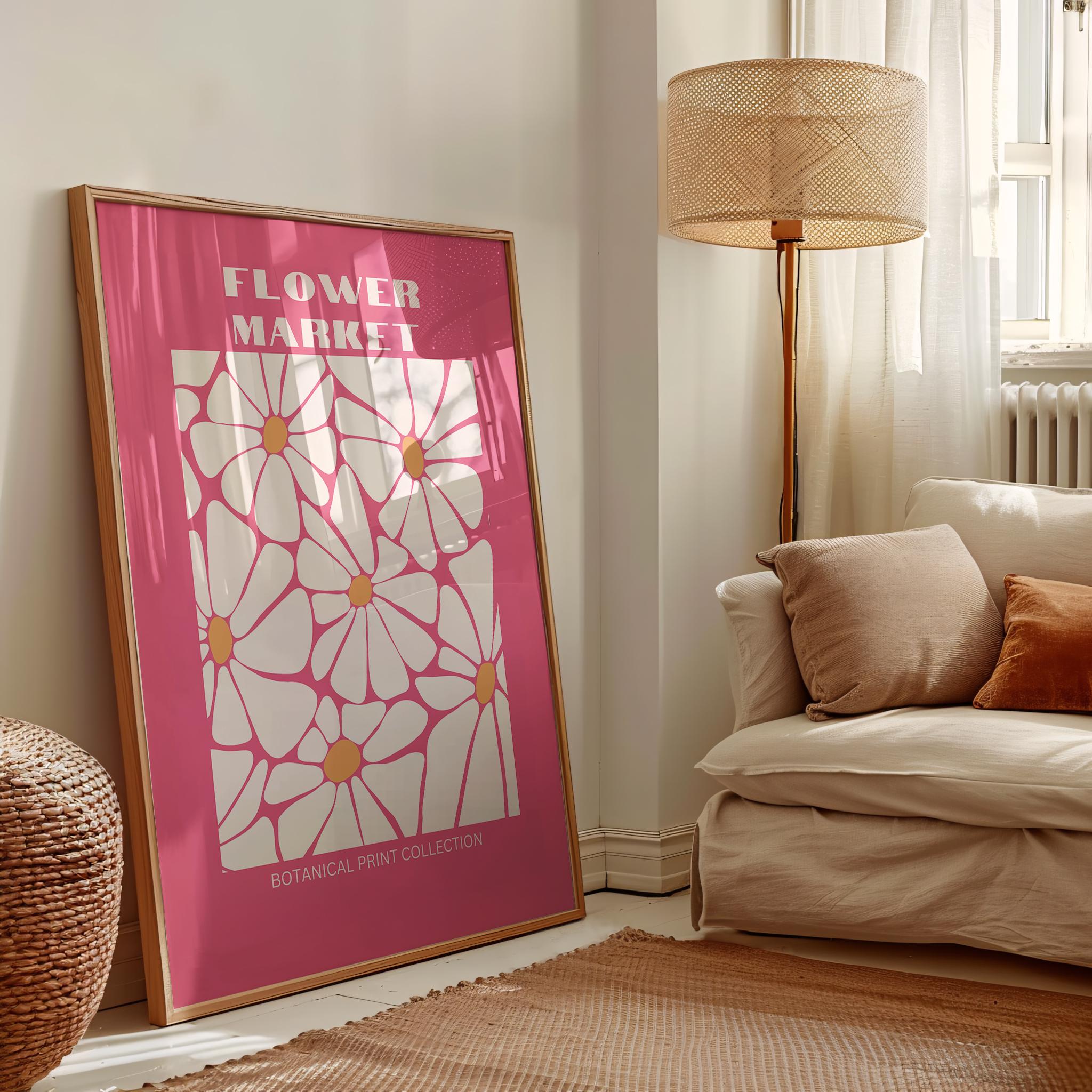 Pop Art Gallery Wall Set, Colorful Printables, Modern Abstract Floral ...