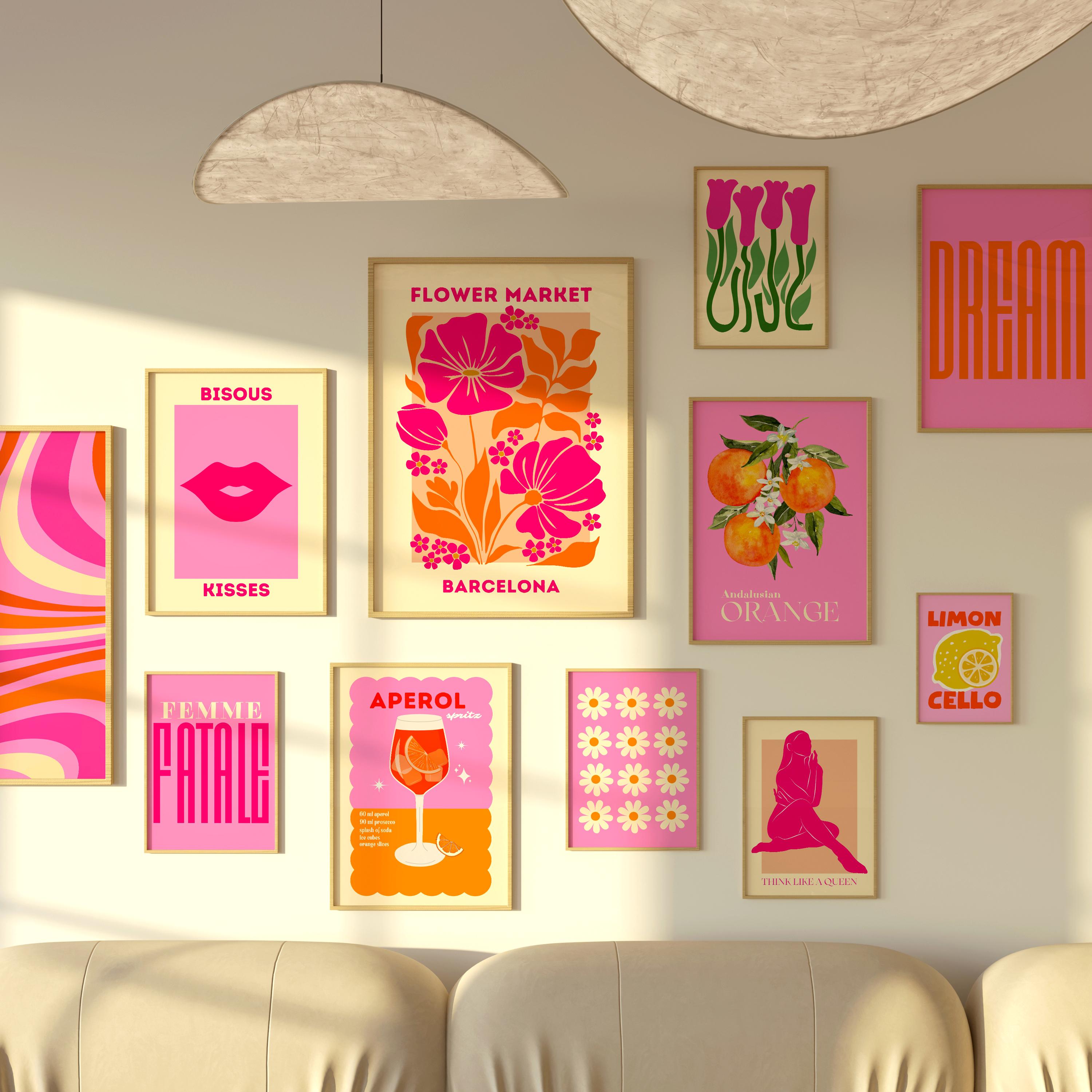 150 MEGA POSTER BUNDLE Blush Pink Wall Art Matisse Print Set Pink and ...