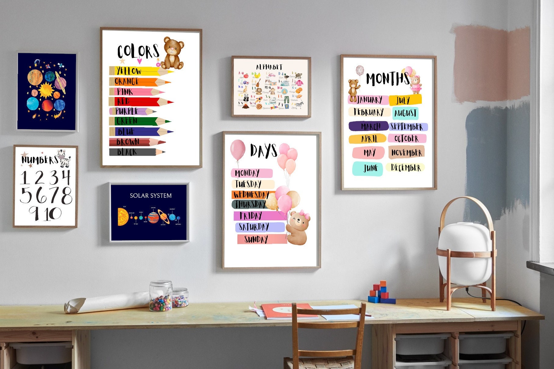 Educational Posters Classroom Posters Childrens Room Decor Learning ...
