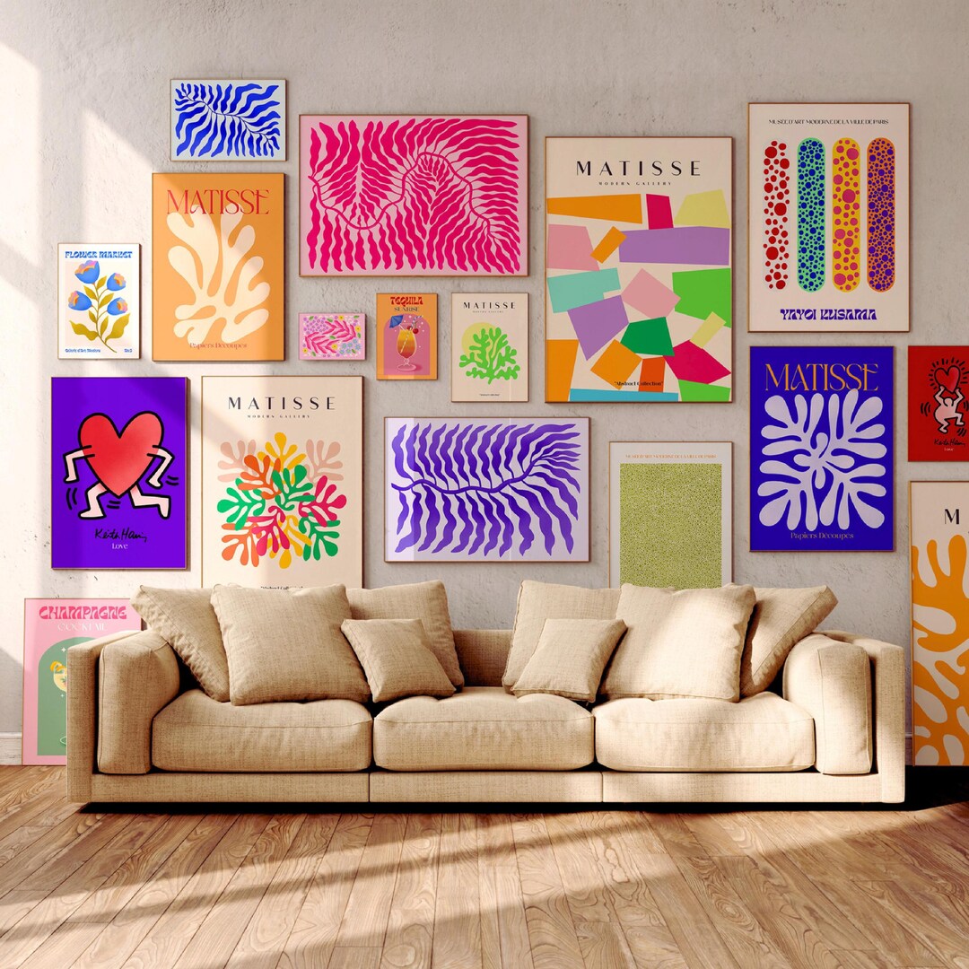 Set of Bundle Prints Eclectic Gallery Set Gallery Wall Art Set Trendy ...
