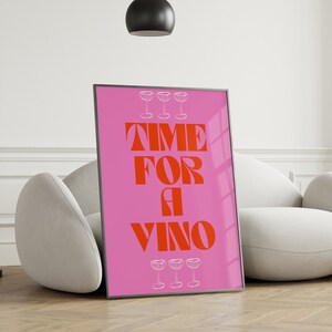 Pink and Orange Gallery Wall Set Cute Boho Dorm Room Art Set Trendy ...