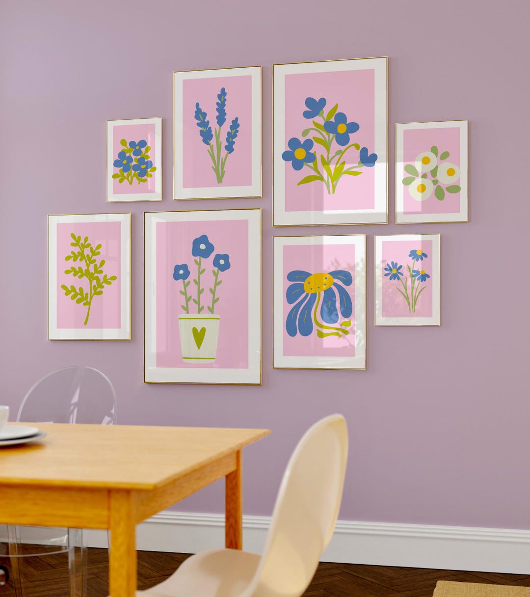 Pink Daisy Art Print: Pastel Flower Wall Decor (digital Download) - Etsy