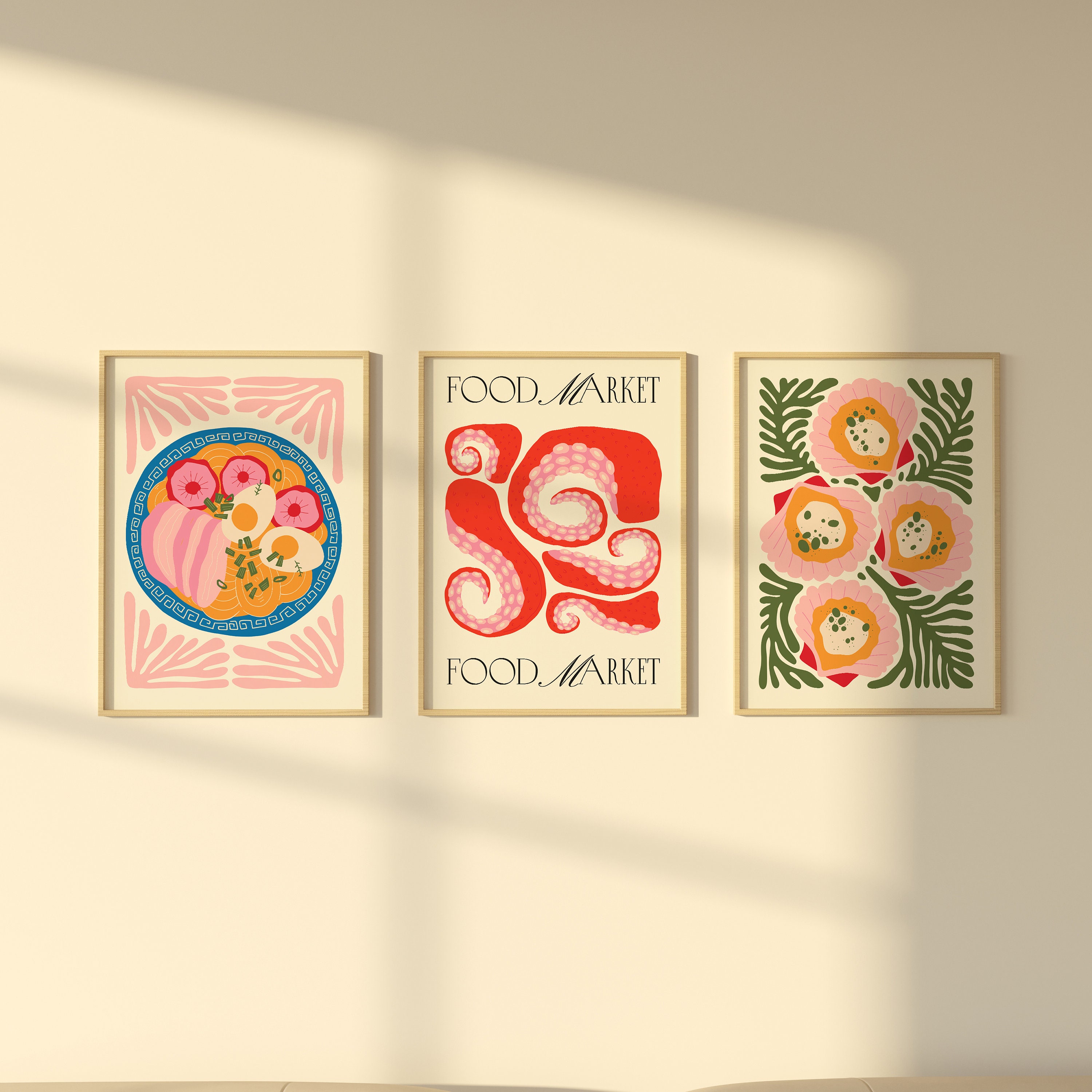 Coquette Room Decor Kitchen Wall Art Kitchen Decor Kitchen Prints Set ...