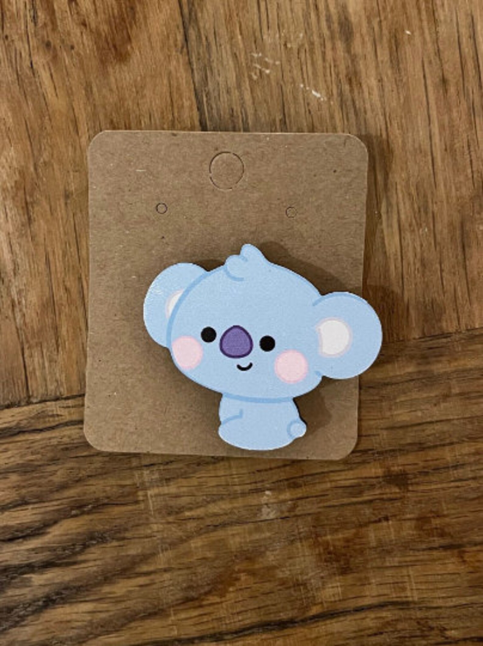BTS / BT21 Inspired Wooden Brooches, Wooden Pins, Wooden Gift, Wooden ...