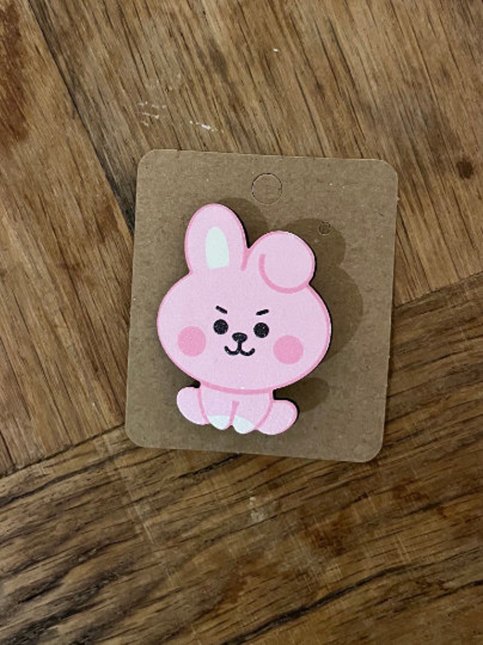 BTS / BT21 Inspired Wooden Brooches, Wooden Pins, Wooden Gift, Wooden ...