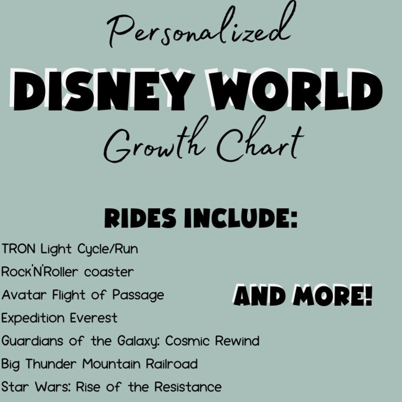 Personalized Height Chart Tracker Must Be This Tall to Ride - Etsy