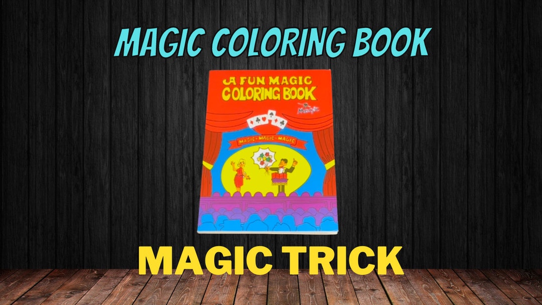 Magic Coloring Book Magic Trick Medium Size Video Instructions Included ...