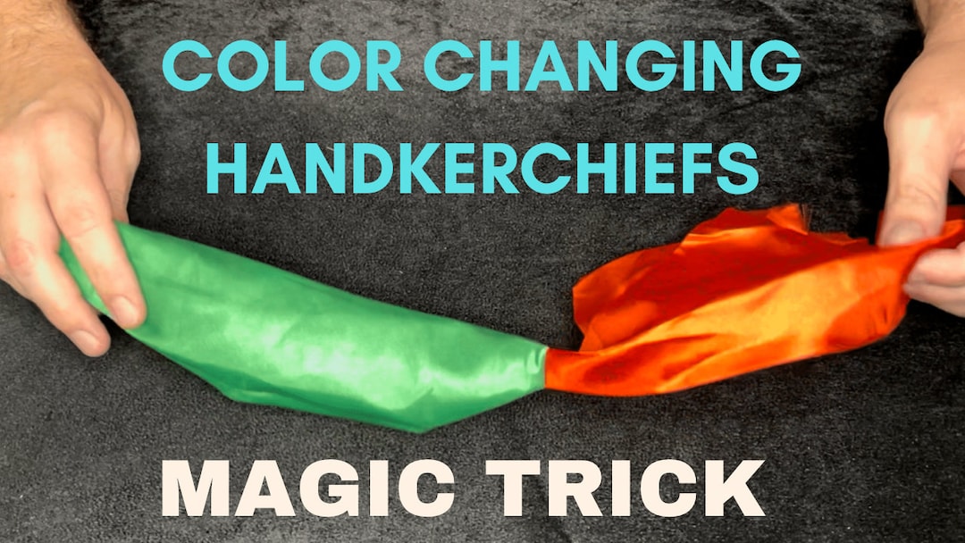 Magic Color Changing Handkerchiefs - Magic Trick - Video Instructions ...
