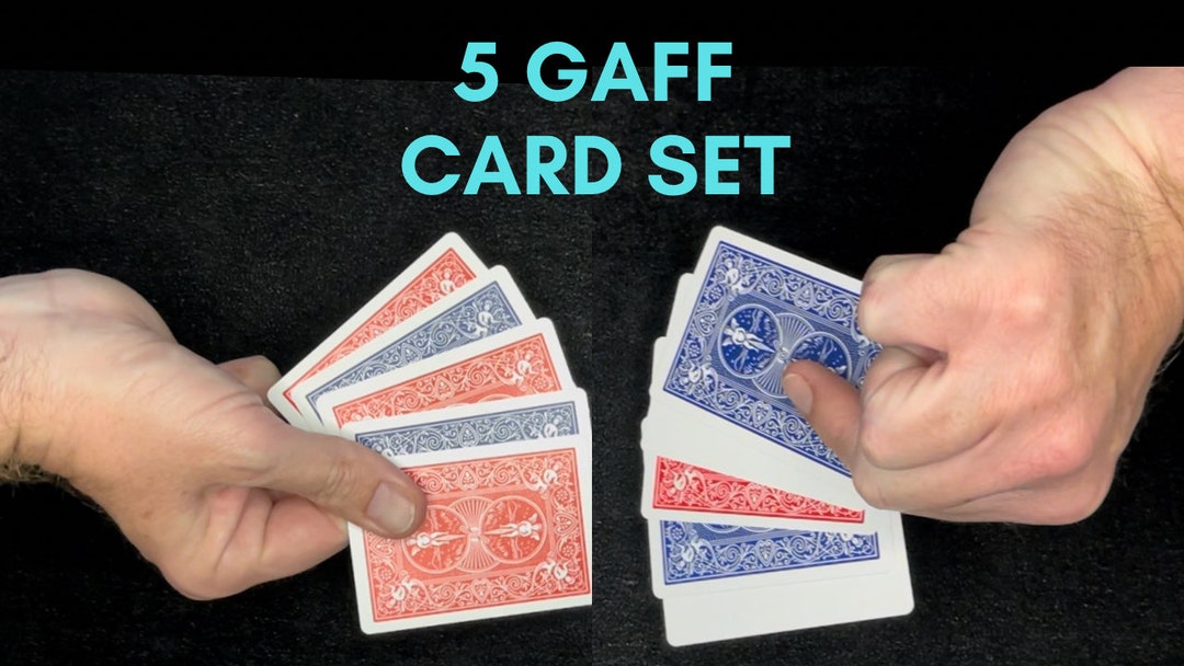 5 Gaff Card Set - Magic Cards - Video Instructions Included - Etsy