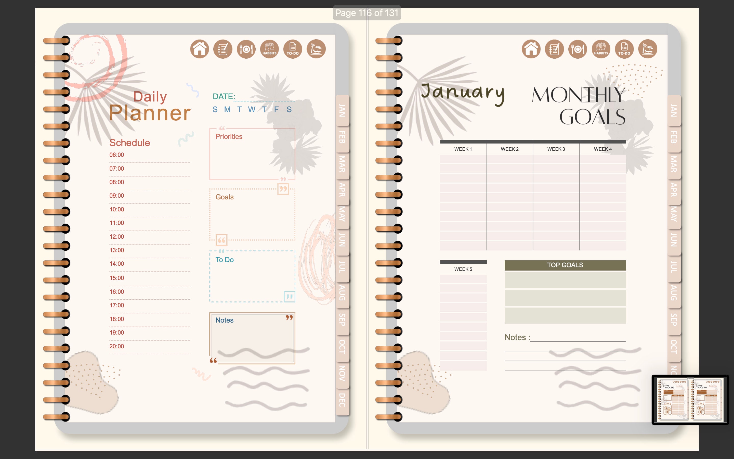 Digital Planner 2023, Digital Journal, Daily Planner Digital With ...
