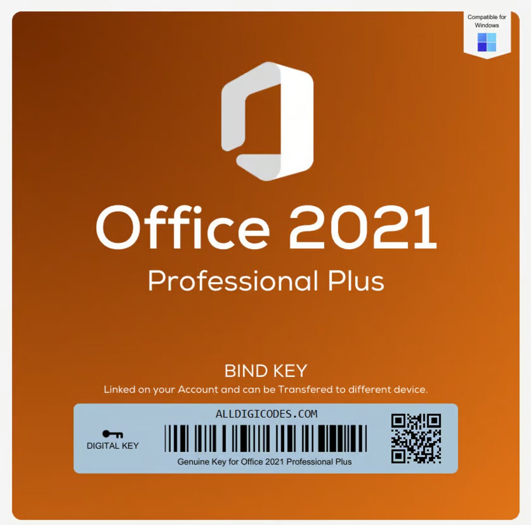 Microsoft Office 2021 Professional Plus PC Lifetime for Windows BIND ...