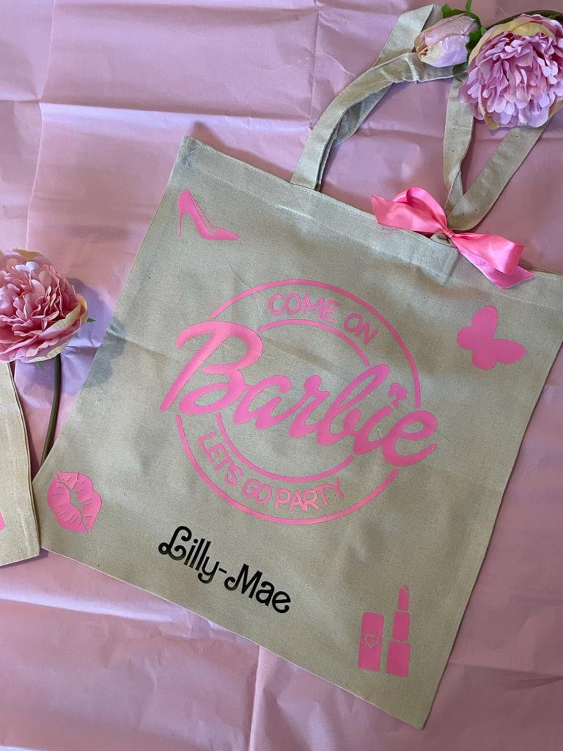 Barbie Tote Bag/ for Her/ Barbie the Movie/ Come on Barbie - Etsy