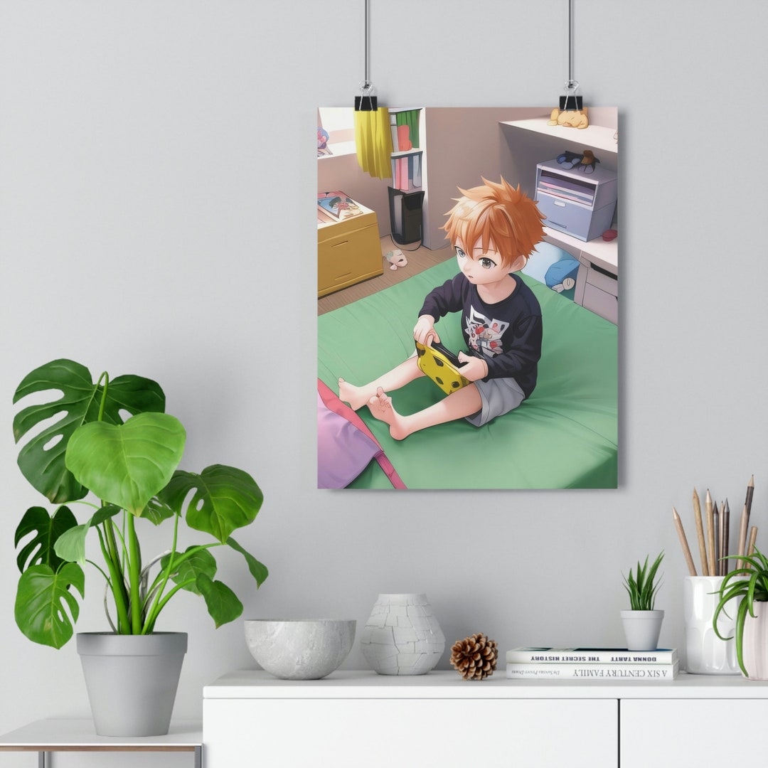 Anime Gamer Premium Poster - Etsy