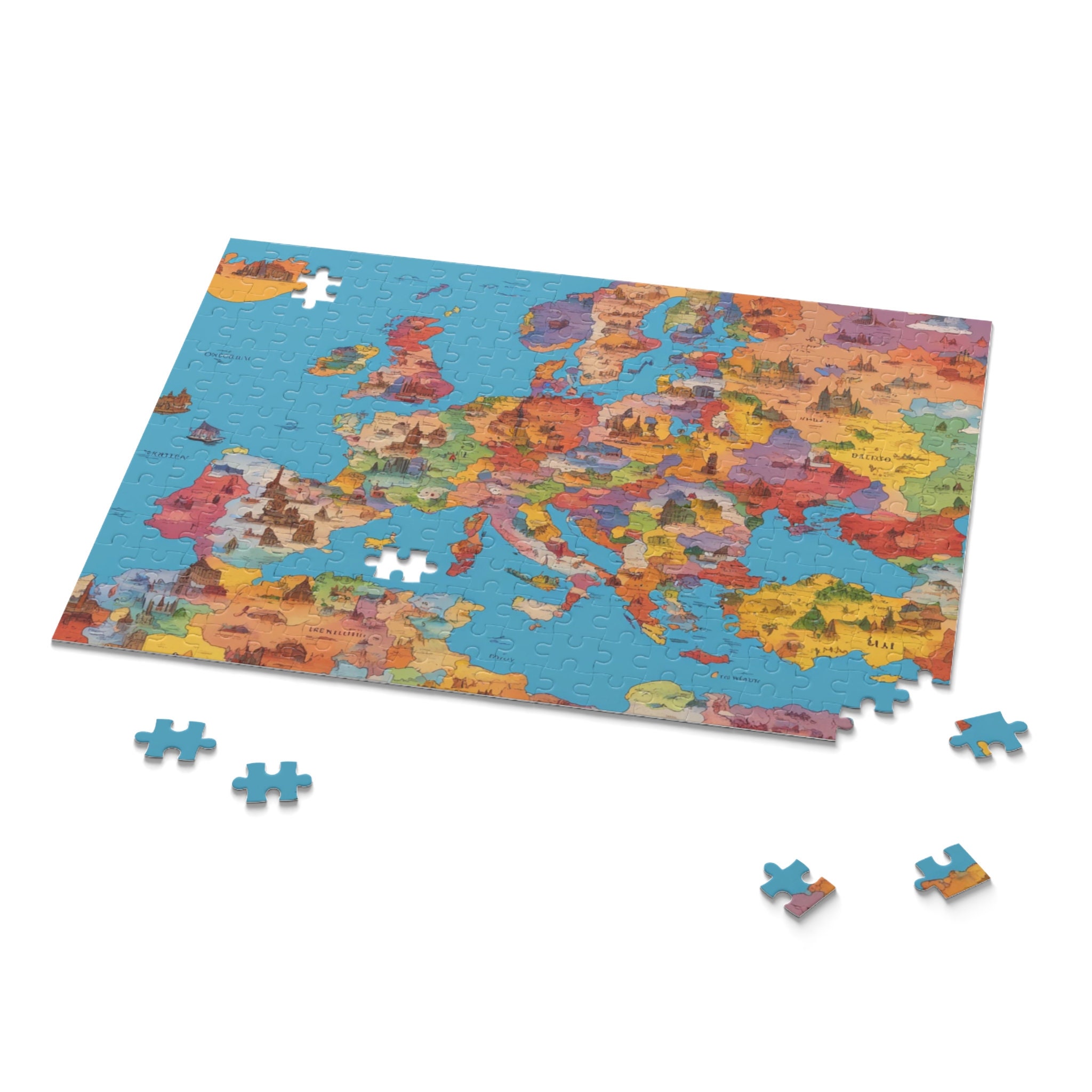 Europe Map Puzzle Uncover the Rich History and Scenic Beauty 120, 252 ...