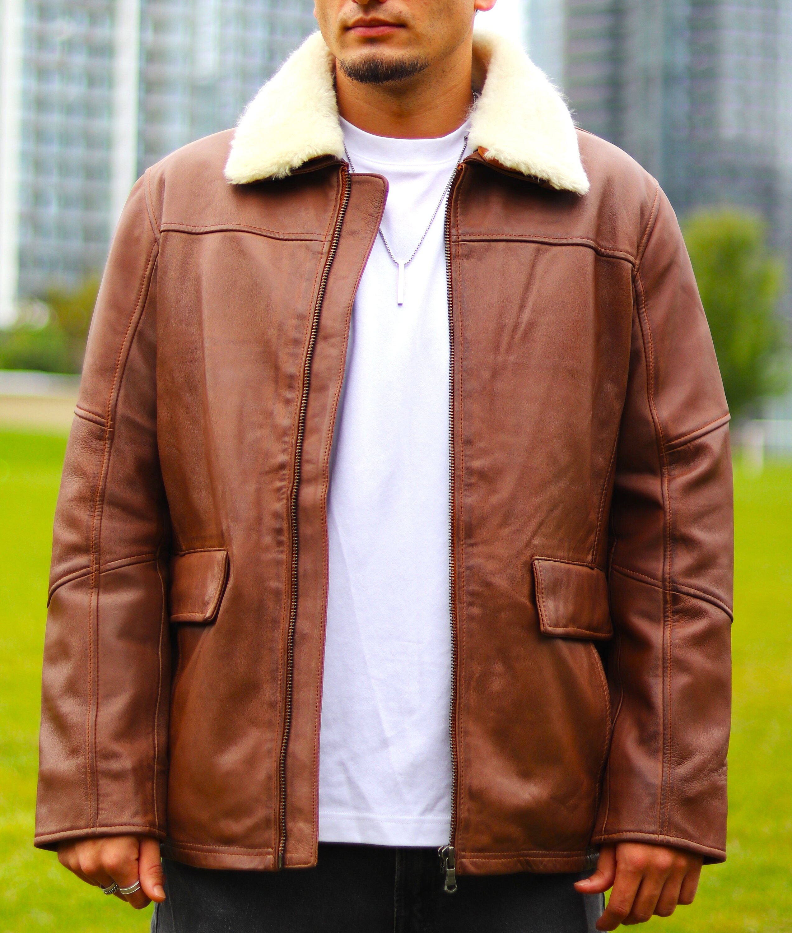 Bomber Leather Jacket, Aviator Jacket, Leather Jacket, Vintage Leather ...