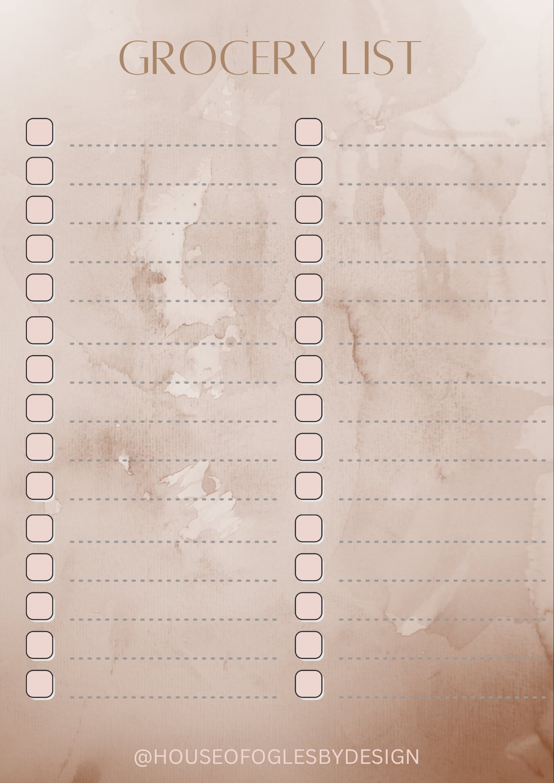 Grocery List and Weekly Menu Digital Download Editable - Etsy